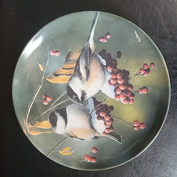 Accents | Vintage 1986 Edwin M Knowles The Chickadee Collector Plate ...